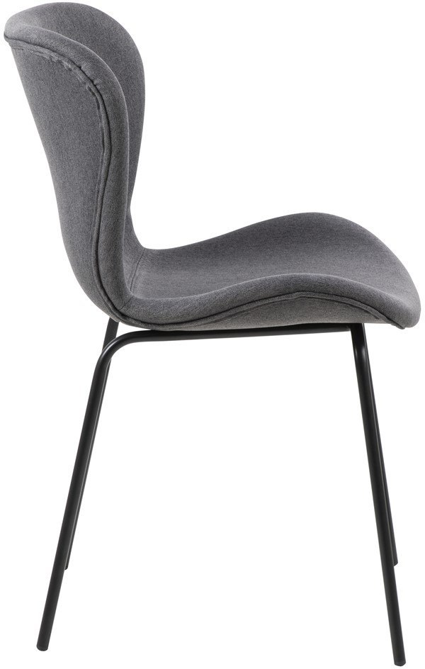 Hunston Batilda Dining Chair Dark Grey Fabric - Reynolds Furniture