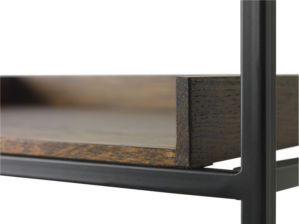 Remi Smoked Oak Tall Bookcase - Reynolds Furniture